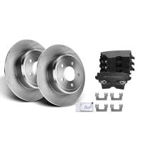 China Rear Disc Brake Rotors & Ceramic Brake Pads for Chrysler 300 05-20 Dodge Charger for sale