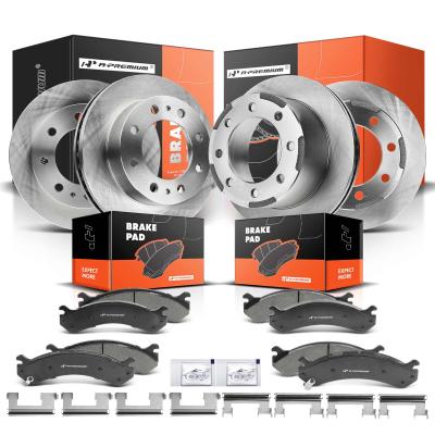 China Front & Rear Disc Brake Rotors & Ceramic Brake Pads for Chevrolet Silverado 3500 for sale