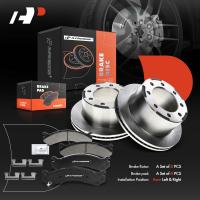 China Rear Disc Brake Rotors & Ceramic Brake Pads for Chevrolet Silverado 3500 for sale
