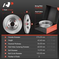 China Front & Rear Disc Brake Rotors & Ceramic Brake Pads for Chevrolet Cruze 11-16 for sale