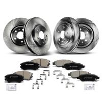 China Front & Rear Disc Brake Rotors & Ceramic Brake Pads for Chevrolet Camaro 10-15 for sale