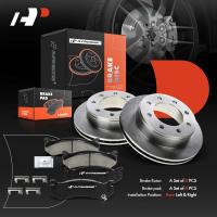 China Rear Disc Brake Rotors & Ceramic Brake Pads for Chevrolet Silverado 1500 HD GMC for sale
