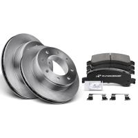 China Rear Disc Brake Rotors & Ceramic Brake Pads for Chevrolet Express 2500 GMC for sale