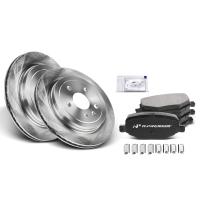 China Rear Disc Brake Rotors & Ceramic Brake Pads for Cadillac CTS 2008-2014 Chevrolet for sale
