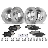 China Front & Rear Disc Brake Rotors & Ceramic Brake Pads for Chevrolet Cobalt Pontia for sale