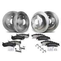 China Front & Rear Disc Brake Rotors & Ceramic Brake Pads for Chevrolet Silverado 1500 for sale