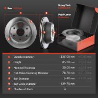 China Front & Rear Disc Brake Rotors & Ceramic Brake Pads for Chevrolet Silverado 1500 for sale