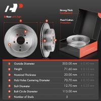 China Rear Disc Brake Rotors & Ceramic Brake Pads for Chevrolet Equinox Captiva Sport for sale