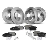 China Front & Rear Disc Brake Rotors & Ceramic Brake Pads for Acura TL 2004-2008 3.2L for sale