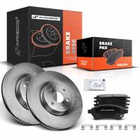 China Front Disc Brake Rotors & Ceramic Brake Pads for Cadillac SRX 10-16 Saab 9-4X for sale