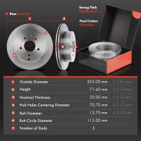 China Front & Rear Disc Brake Rotors & Ceramic Brake Pads for Chevrolet Equinox for sale