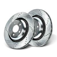 China Rear Drilled Brake Rotors for Chrysler 300 Dodge Challenger Charger Magnum for sale