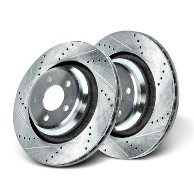 China Rear Drilled Brake Rotors for Chrysler 300 Dodge Challenger Charger Magnum for sale