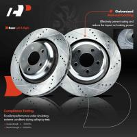 China Rear Drilled Brake Rotors for Chrysler 300 Dodge Challenger Charger Magnum for sale
