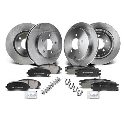 China Front & Rear Disc Brake Rotors & Ceramic Brake Pads for Buick Rendezvous Aztek for sale