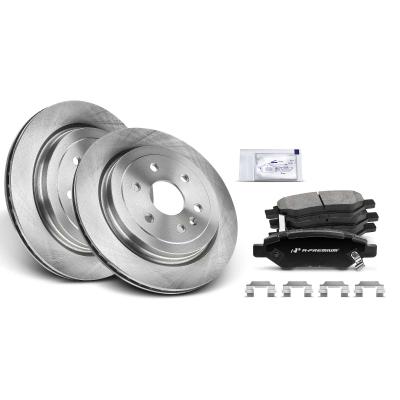 China Rear Disc Brake Rotors & Ceramic Brake Pads for Cadillac SRX 2010-2015 Saab 9-4X for sale