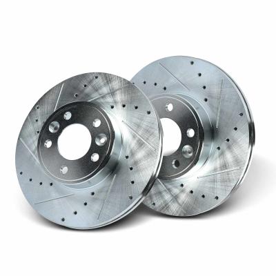China Front Drilled Brake Rotors for Ford Crown Victoria Lincoln Town Car Mercury for sale