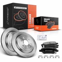 China Rear Disc Brake Rotors & Ceramic Brake Pads for Cadillac SRX 2010-2015 Saab 9-4X for sale