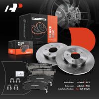 China Rear Disc Brake Rotors & Ceramic Brake Pads for Buick Park Avenue Cadillac for sale