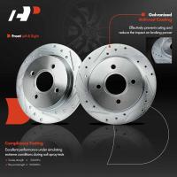 China Rear Drilled Brake Rotors for Ford Fiesta 2014-2019 Focus 2001-2007 for sale