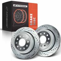 China Rear Drilled Brake Rotors for Lincoln Town Car 2003-2011 V8 4.6L for sale