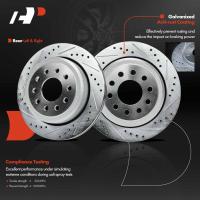 China Rear Drilled Brake Rotors for Lincoln Town Car 2003-2011 V8 4.6L for sale