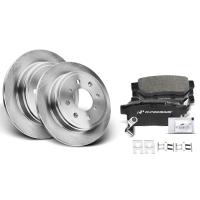 China Rear Disc Brake Rotors & Ceramic Brake Pads for Acura Integra 90-01 Honda CRX for sale