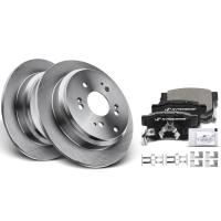 China Rear Disc Brake Rotors & Ceramic Brake Pads for Acura RDX 10-18 Honda CR-V 05-16 for sale