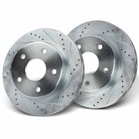 China Front Drilled Brake Rotors for Dodge Dakota 2005-2010 Mitsubishi Raider Ram for sale