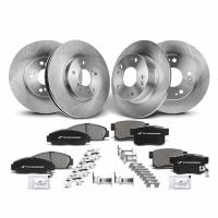 China Front & Rear Disc Brake Rotors & Ceramic Brake Pads for Acura TSX 04-08 Honda for sale