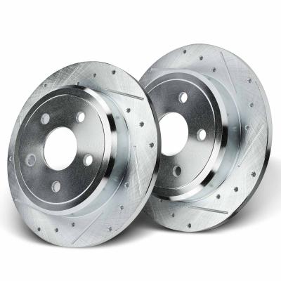 China Rear Drilled Brake Rotors for Jeep Commander 2006-2010 Grand Cherokee 2005-2010 for sale
