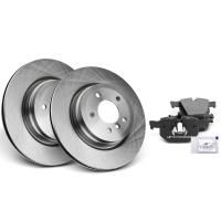 China Rear Disc Brake Rotors & Ceramic Brake Pads for BMW 330i 330xi 335d 335is X1 E90 for sale
