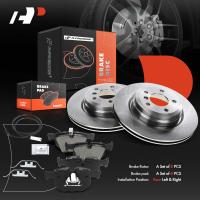 China Rear Disc Brake Rotors & Ceramic Brake Pads for BMW 330i 330xi 335d 335is X1 E90 for sale