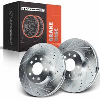 China Front Drilled Brake Rotors for Cadillac CTS 2003-2007 for sale