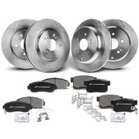 China Front & Rear Disc Brake Rotors & Ceramic Brake Pads for Acura RDX 07-12 L4 2.3L for sale