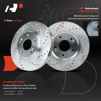 China Front Drilled Brake Rotors for Kia Sorento 2011-2013 Hyundai Santa Fe 2010-2012 for sale
