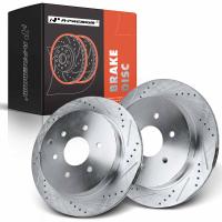 China Rear Drilled Brake Rotors for Nissan Armada 2017-2021 INFINITI QX56 QX80 for sale
