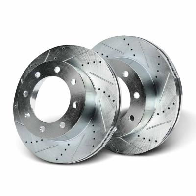 China Front Drilled Brake Rotors for Ford F-350 Super Duty 2005-2013 F-450 Super Duty for sale