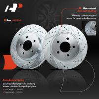 China Rear Drilled Brake Rotors for Ford Mustang 2005-2014 for sale