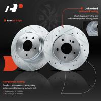 China Rear Drilled Brake Rotors for Mercedes-Benz C230 C320 CLK320 SLK280 for sale