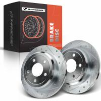 China Rear Drilled Brake Rotors for Ford Lincoln Town Car Mercury Grand Marquis for sale