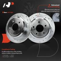 China Rear Drilled Brake Rotors for Ford Lincoln Town Car Mercury Grand Marquis for sale