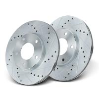 China Front Drilled Brake Rotors for Ford Escape 2001-2007 Mazda Tribute Mercury for sale