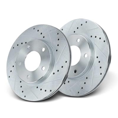 China Front Drilled Brake Rotors for Ford Escape 2001-2007 Mazda Tribute Mercury for sale