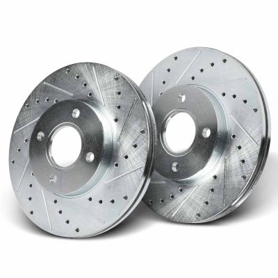 China Front Drilled Brake Rotors for Ford Focus 2005-2007 L4 2.0L 2.3L for sale