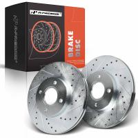 China Front Drilled Brake Rotors for Ford Focus 2005-2007 L4 2.0L 2.3L for sale