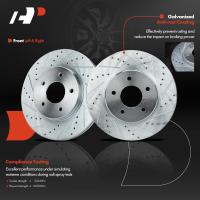 China Front Drilled Brake Rotors for Chevrolet Equinox 2005-2006 Pontiac Saturn for sale