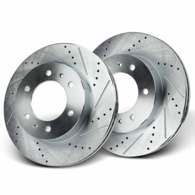 China Front Drilled Brake Rotors for Hummer H3 2006-2010 H3T 2009-2010 for sale