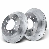 China Rear Drilled Brake Rotors for Toyota 4Runner 2010-2021 FJ Cruiser Lexus GX460 for sale
