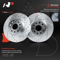 China Front Drilled Brake Rotors for Audi A3 Q3 TT Quattro Volkswagen Passat for sale
